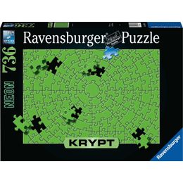Ravensburger Puzzle Krypt Neon Green, 736 Puzzleteile, Made in Germany; FSC® - schützt Wald - weltweit, bunt