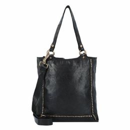 Campomaggi Schultertasche Leder 30 cm nero