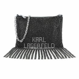 K by KARL LAGERFELD Karl Lagerfeld Evening Schultertasche 19.5 cm black-silver