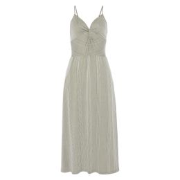 Lascana Kleid Damen Gr&ouml;&szlig;e 36 oliv / wei&szlig; Sommerkleid