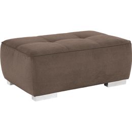 Hocker Inosign "Sapporo" Gr. B/H/T: 100 cm x 40 cm x 66 cm, Lu x us-Microfaser weich, braun (cappuccino) Inosign