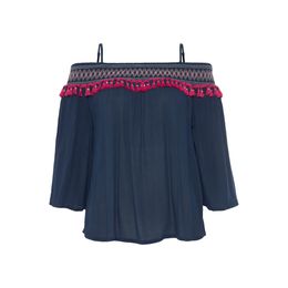 Lascana Bluse Damen Gr&ouml;&szlig;e XXL creme / navy / rosa / magenta