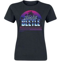 Blue Beetle Palm Sunset T-Shirt schwarz in L