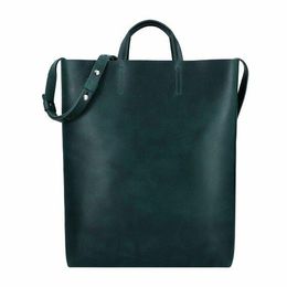 Harold'S Harold's Paperbag Shopper Tasche Leder 33 cm grün