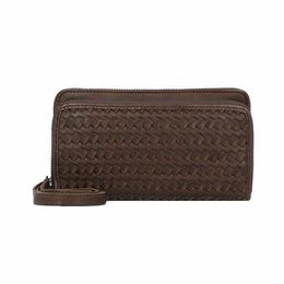 Harbour 2nd Soft Weaving Samira Handytasche Leder 21 cm chocolate brown