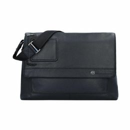 Piquadro Vibe Aktentaschen Messenger Leder 41 cm Laptopfach black