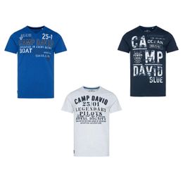 CAMP DAVID Herren T-Shirt mit Druck