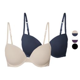 Esmara® Damen Bügel-BHs, 2 Stück, mit gepaddeten Cups