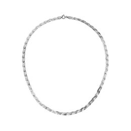 Firetti Kette ohne Anhänger Schmuck Geschenk Silber 925 Halsschmuck Halskette Heringbonekette, mit Zirkonia (synth), silberfarben