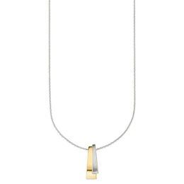 Bruno Banani Kette mit Anhänger Schmuck Geschenk Silber 925 Halsschmuck Halskette Ankerkette, gelb|goldfarben|silberfarben