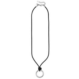 Kangaroos Charm-Kette Schmuck Geschenk, Halskette Lederband mit Einhänger für Charms, schwarz