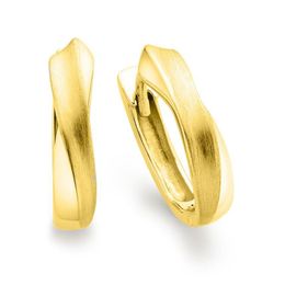 Bruno Banani Paar Creolen Schmuck Geschenk Silber 925 Ohrschmuck Ohrringe Silber Gold, gelb|goldfarben