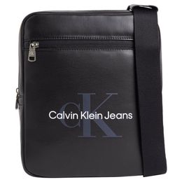 Calvin Klein Jeans Mini Bag MONOGRAM SOFT REPORTER22, mit Logo-Schriftzug Herren Schultertasche, schwarz