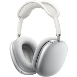 Apple AirPods Max Over-Ear-Kopfhörer (Active Noise Cancelling (ANC), Rauschunterdrückung, Sprachsteuerung, Transparenzmodus, integrierte Steuerung für Anrufe und Musik, kompatibel mit Siri, Siri, Bluetooth), silberfarben