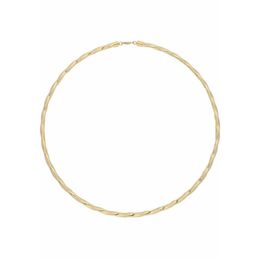 Firetti Halsreif Schmuck Geschenk Gold 585, Fantasiekette gedrehte Optik, gelb|goldfarben