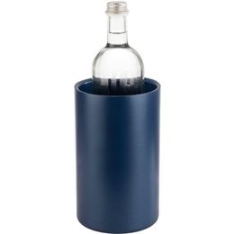 APS Wein- und Sektkühler, doppelwandig, Edelstahl, Höhe 20 cm, blau