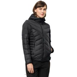 Jack Wolfskin Daunenjacke TUNDRA DOWN HOODY W Atmungsaktiv & Wärmend & Wasserabweisend, schwarz