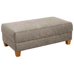 Hocker Home Affaire "Belfort" Gr. B/H/T: 128 cm x 46 cm x 71 cm, Lu x us-Microfaser, beige (dunkelbeige) Polsterhocker Hocker