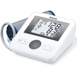 Beurer Oberarm-Blutdruckmessgerät BM 27, Mit Universalmanschette auch für große Oberarme, weiß