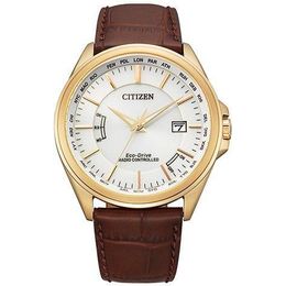 Citizen Funkuhr CB0253-19A, Armbanduhr, Herrenuhr, Solar, braun