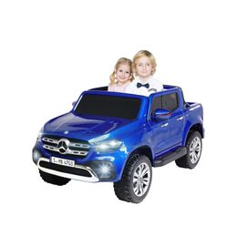 Actionbikes Motors Kinder-Elektroauto Mercedes Benz X-Klasse 470 Allrad Lizenziert für 2 Personen (Blau/Lackiert)