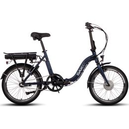 SFM BIKES E-Bike SAXXX "SAXXX Foldi Plus" E-Bikes Gr. 42 cm, 20 Zoll (50,80 cm), blau E-Bikes