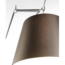 Artemide Tolomeo Mega LED 42 Schwarz mit Tischklemme Tastdimmer 2700K
