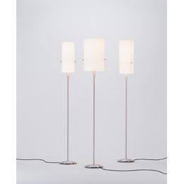 Serien Lighting Club Floor S LED Alu geb&uuml;rstet/Schirm Chintz Wei&szlig;