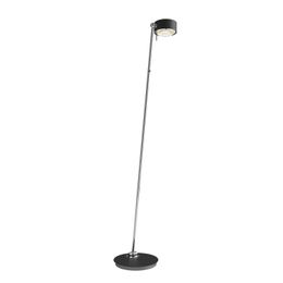 Top Light Puk! 120 Floor Avantgarde NV-LED Schwarz matt /Chrom Linse/Linse