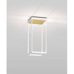 Serien Lighting REFLEX2 Ceiling 450 S LED wei&szlig;/Strukturglas hellgold DTW Casambi