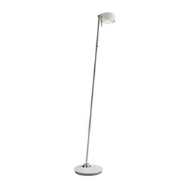 Top Light Puk! 120 Floor Avantgarde NV-LED Wei&szlig; matt/Chrom Linse/Linse