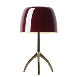 Foscarini Lumiere Tavolo Piccola E14 Champagne/Ciliegia Dim