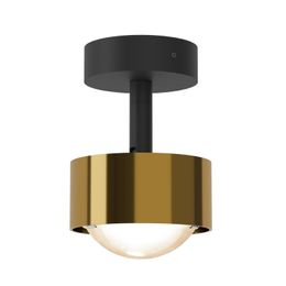 Top Light Puk! 80 Turn Up- & Down Avantgarde HV-LED Messing geb&uuml;rstet Linse klar
