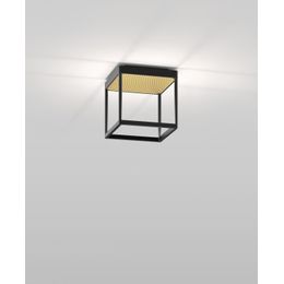Serien Lighting REFLEX2 Ceiling 200 S LED schwarz/Strukturglas hellgold 2700K DALI