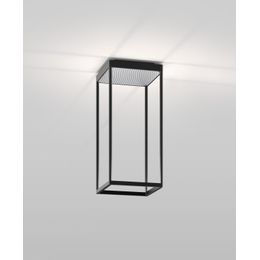 Serien Lighting REFLEX2 Ceiling 450 S LED schwarz/Strukturglas silber DTW TRIAC
