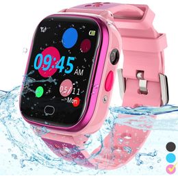 FRLONE für 3-13 Jahre Kinder Geburtstagsgeschenk mit IP67 wasserdichte Smartwatch (1.44 Zoll)