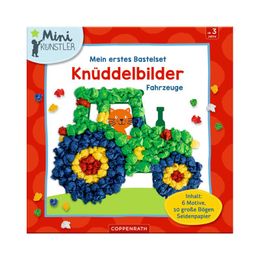 Coppenrath Verlag Bastelset Knüddelbilder MINI KÜNSTLER - FAHRZEUGE (23x23)