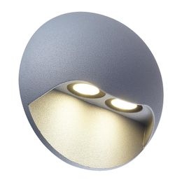 Näve Leuchten LED Außenwandleuchte VEDUS mit LED Platine (Farbe: silber)