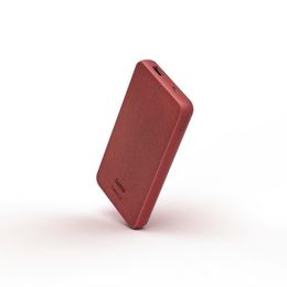 Hama Power Pack "Fabric 10" 10000mAh, 2 Ausgänge: USB-C, USB-A, Chili Red