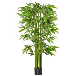 HOMCOM künstliche Pflanze im Bambus Pflanzen Design