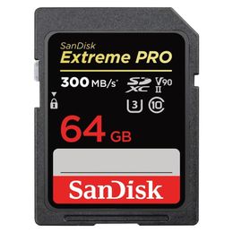 Sandisk SDXC Extreme Pro 64GB (V90/U3/UHS-II/Cl.10/R300/W260)