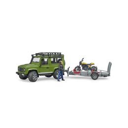 Bruder 02589 Land Rover Defender mit Anhänger