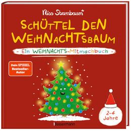 Bassermann Schüttel den Weihnachtsbaum. Ein Weihnachts-Mitmachbuch zum Schütteln, Schaukeln, Pusten, Klopfen und sehen, was dann passiert. Von 2 bis 4 Jahren - Nico Sternbaum, Gebunden