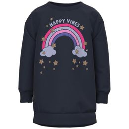 name it - Sweatshirt NMFVERONIKA - HAPPY VIBES in dark sapphire, Gr.92