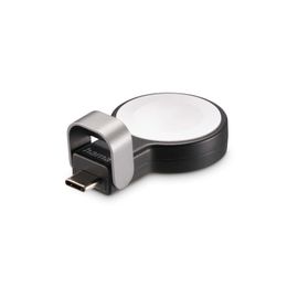 Hama Apple Watch Ladegerät f. kabelloses Laden, USB-C-Ladestation magnetisch, SW