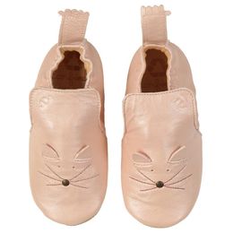 Easy Peasy - Leder-Krabbelschuhe BLUBLU CHAT in rosa, Gr.22/23