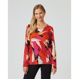 Helena Vera Shirt mit Blätter-Print