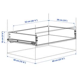 IKEA KONSTRUERA Schublade ohne Front