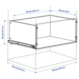 IKEA KONSTRUERA Schublade ohne Front