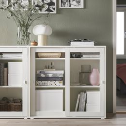 IKEA VIHALS Vitrine mit Schiebetüren